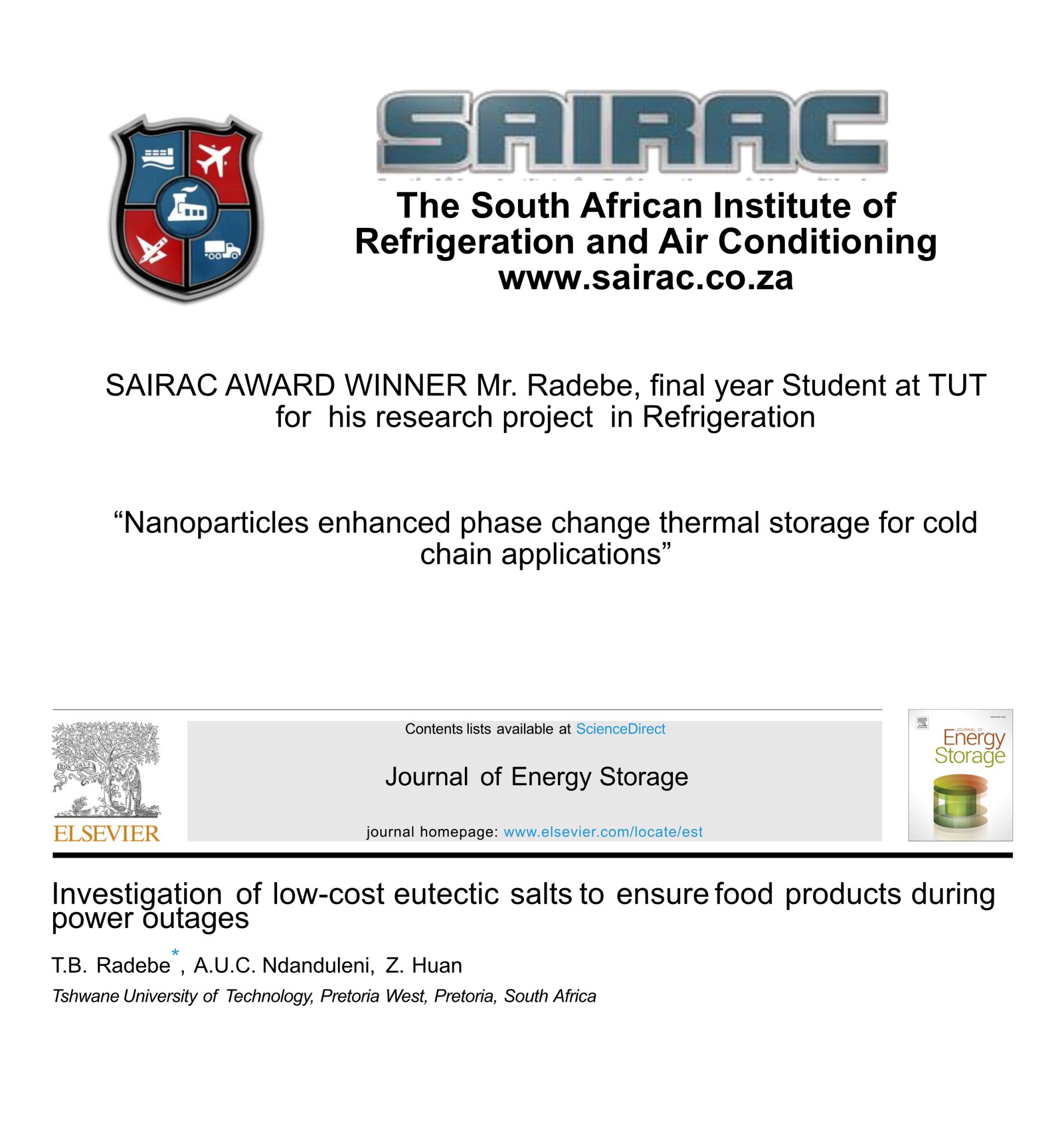 Publications – SAIRAC